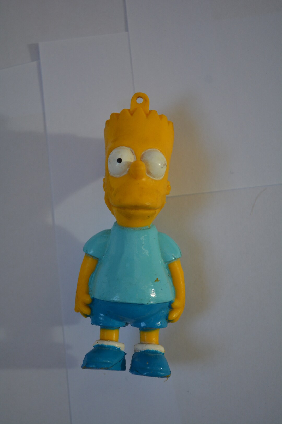 Vintage 1990 the Simpsons Bart Simpson PVC Key Chain Key Ring BX77 Used ...