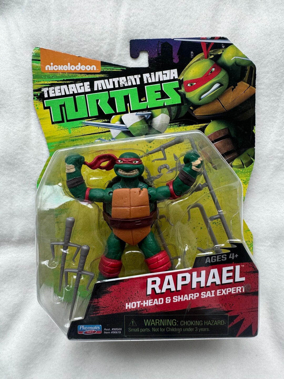 2016 Teenage Mutant Ninja Turtles TMNT Raphael Hot-head & Sharp Sai ...