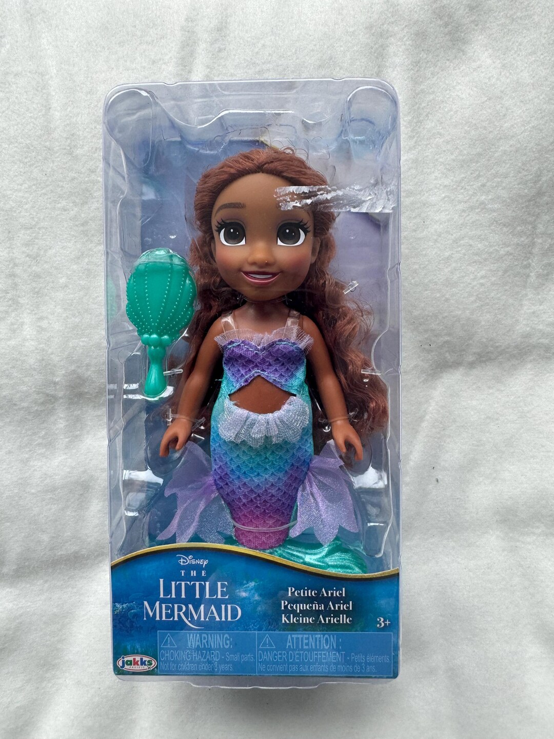 The Little Mermaid Petite Ariel Doll With Comb About 19cm New Damaged ...