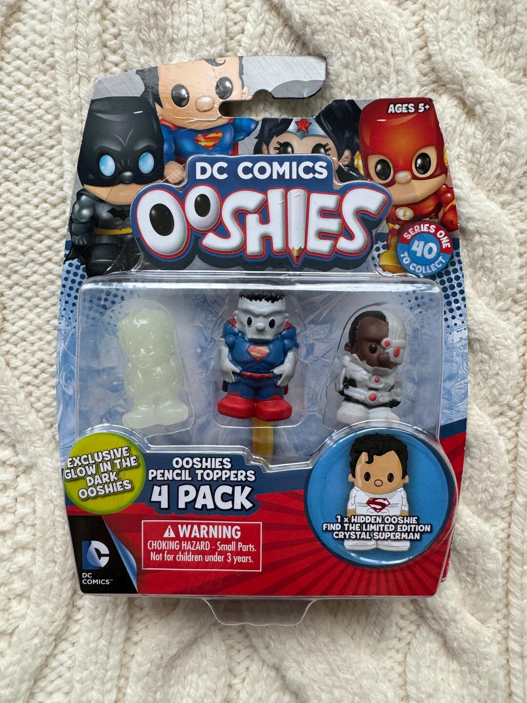 Ooshies DC Comics Pack Cyborg Superman Glow Dark New Please Look at the ...