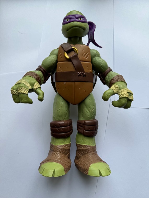 Teenage Mutant Ninja Turtles TMNT Action Figure Donatello 2012 Viacom Giant About 10 Used Please Look at the Pictures Etsy Canada