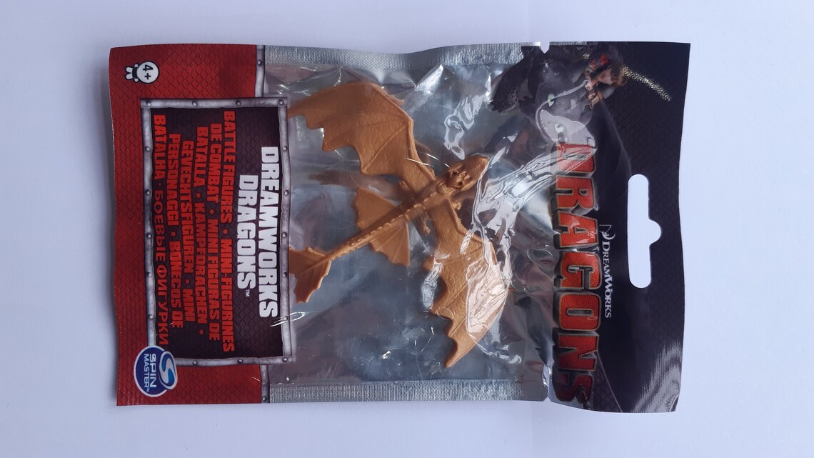 Dreamworks Dragons Mini Battle Figures Toothless Gold Spin - Etsy