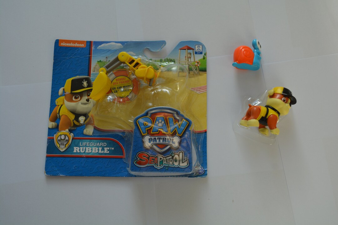 PAW Patrol Sea Paw Patrol Lifeguard and Snail Sea Friend - Etsy