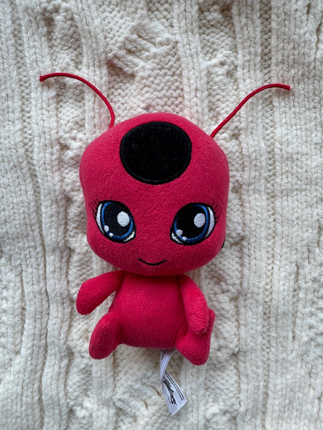 Miraculous Ladybug Tikki Clip on About 6 Plush Stuffed Animal Toy ...