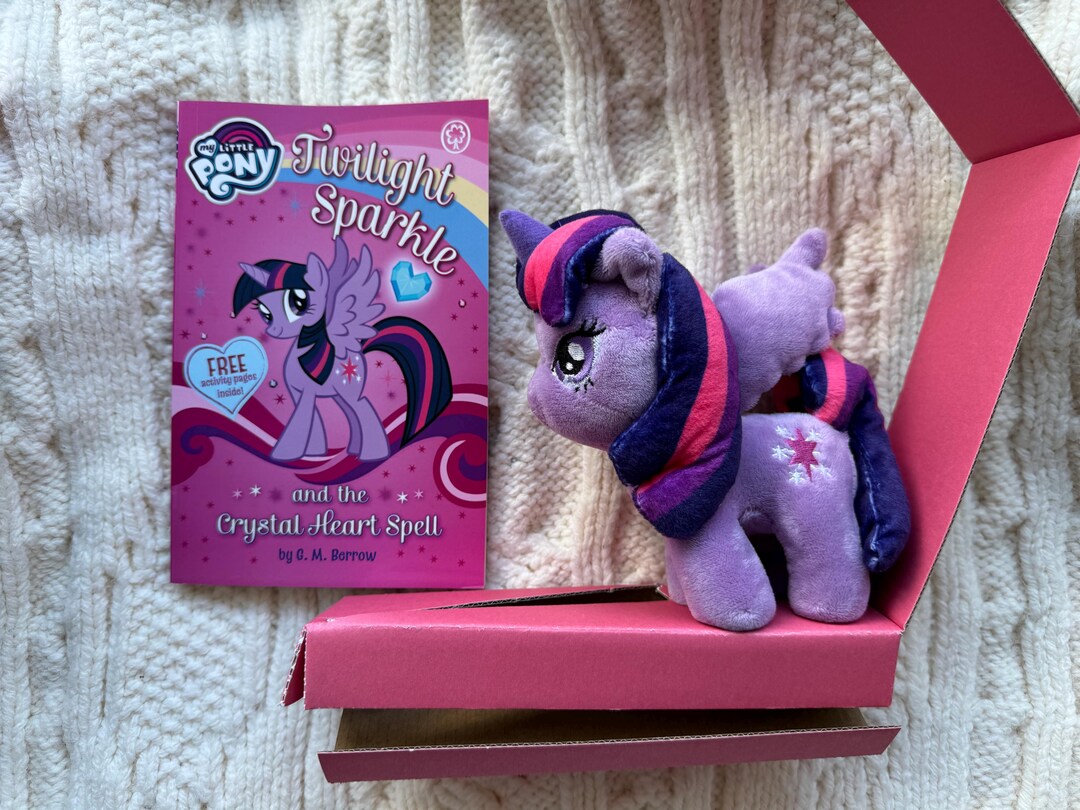 My Little Pony Twilight Sparkle Book & Cuddly Gift Toy New Opened Box ...