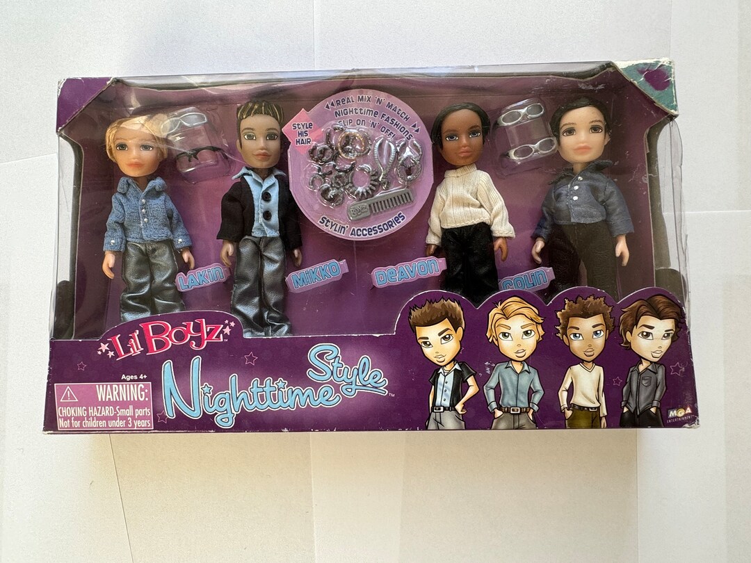 Bratz Lil Boyz Nighttime Style Doll Set New BUT the BOX is Damaged ...
