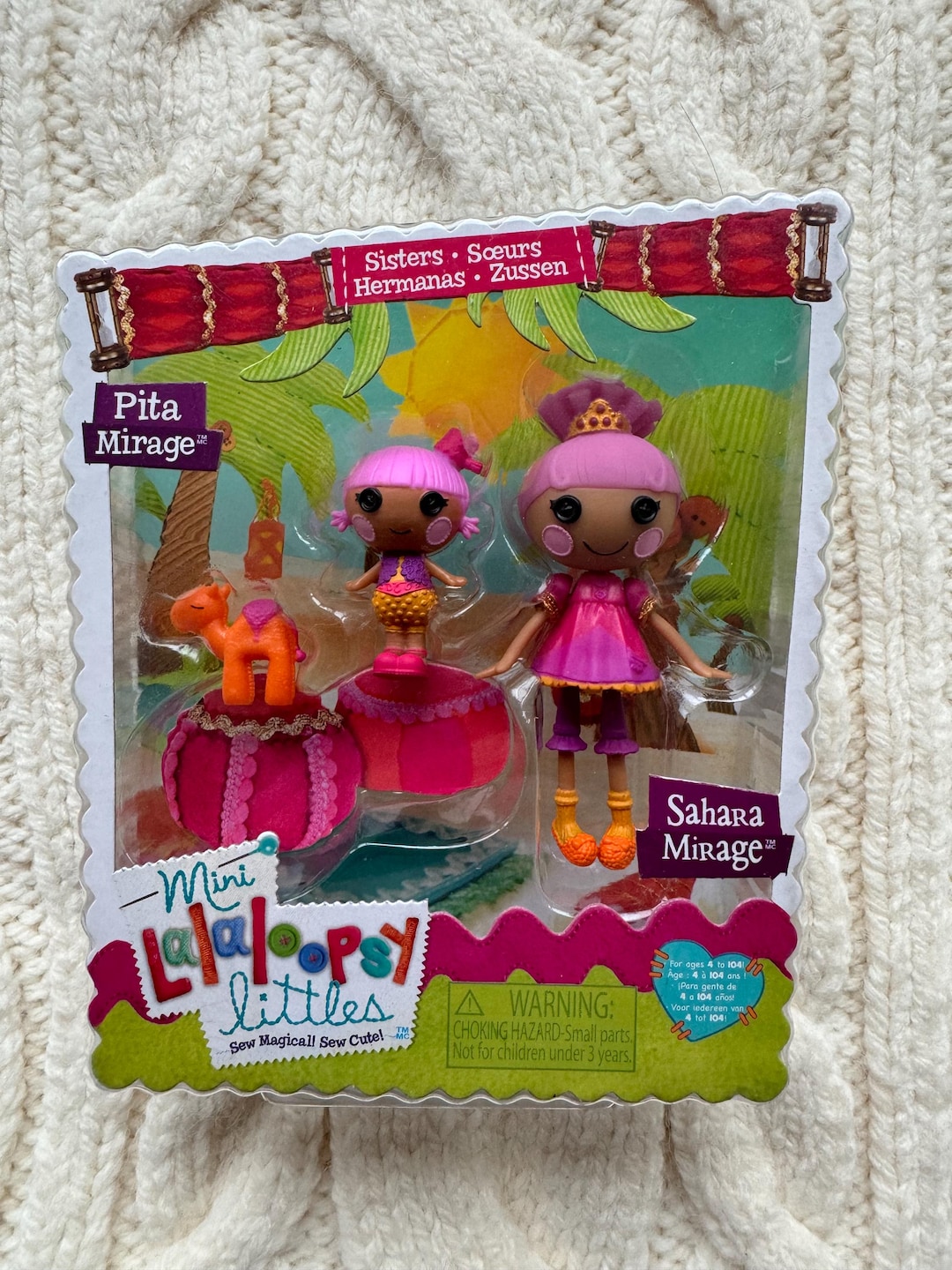 Lalaloopsy Mini Sisters Dolls Sahara Mirage and Pita Mirage New Please ...