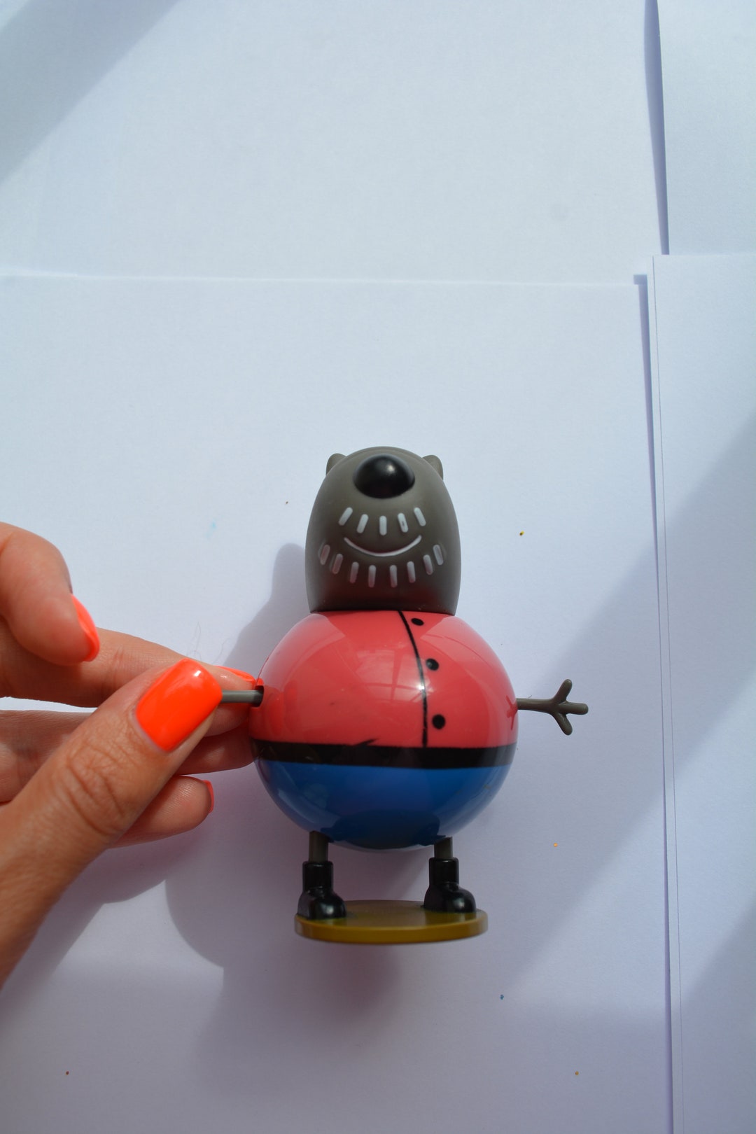Peppa Pig Grandad Dog Pirate XL Used Please Look at the Pictures - Etsy