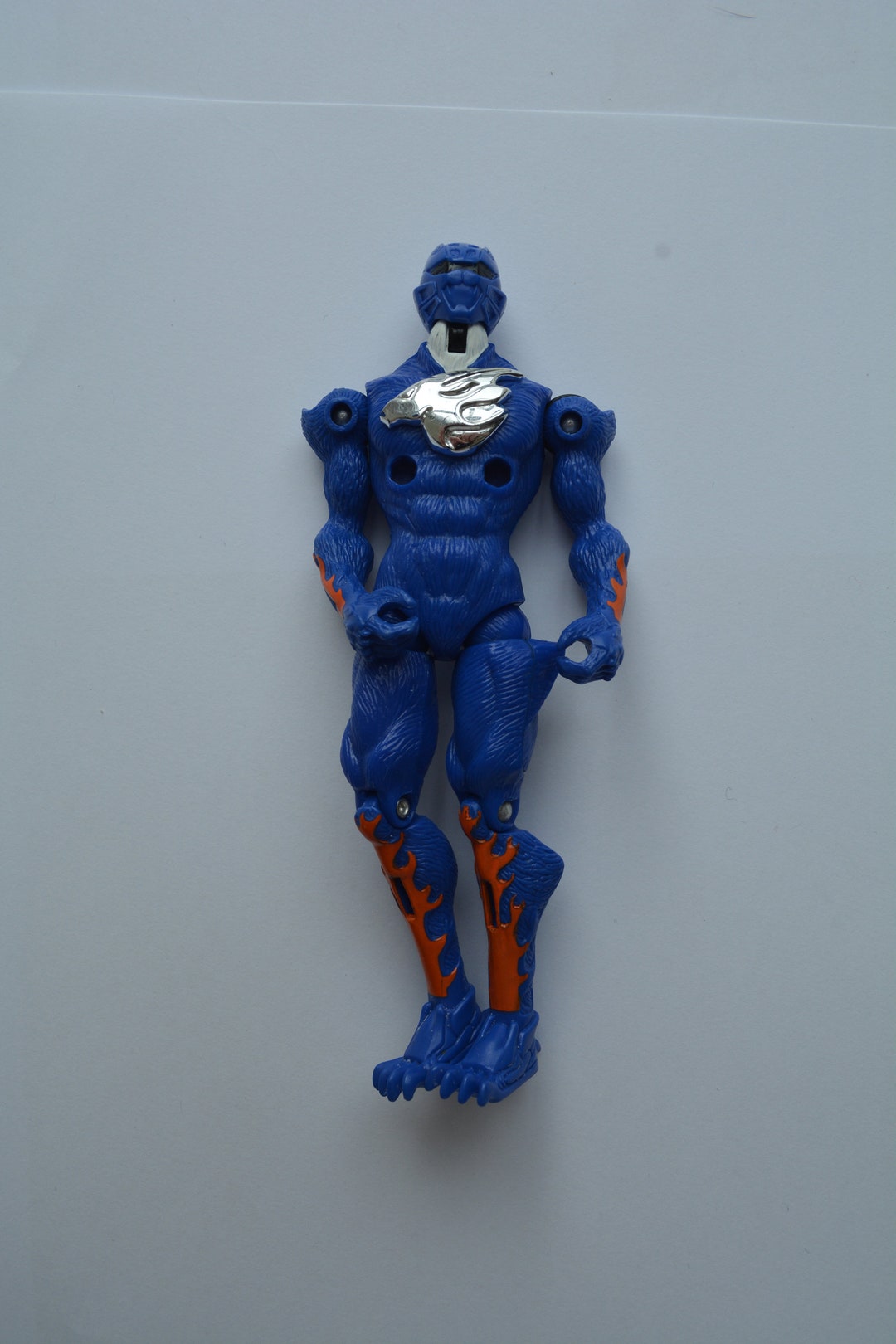 BVS Blue Jaguar Power Rangers Jungle Fury Action Figure Bandai Used ...