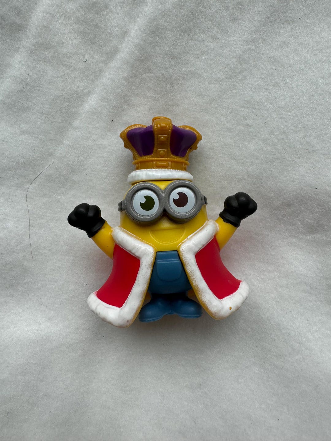 Minions Rise of Gru King Bob Crown Figure Mcdonalds Despicable Me Used ...