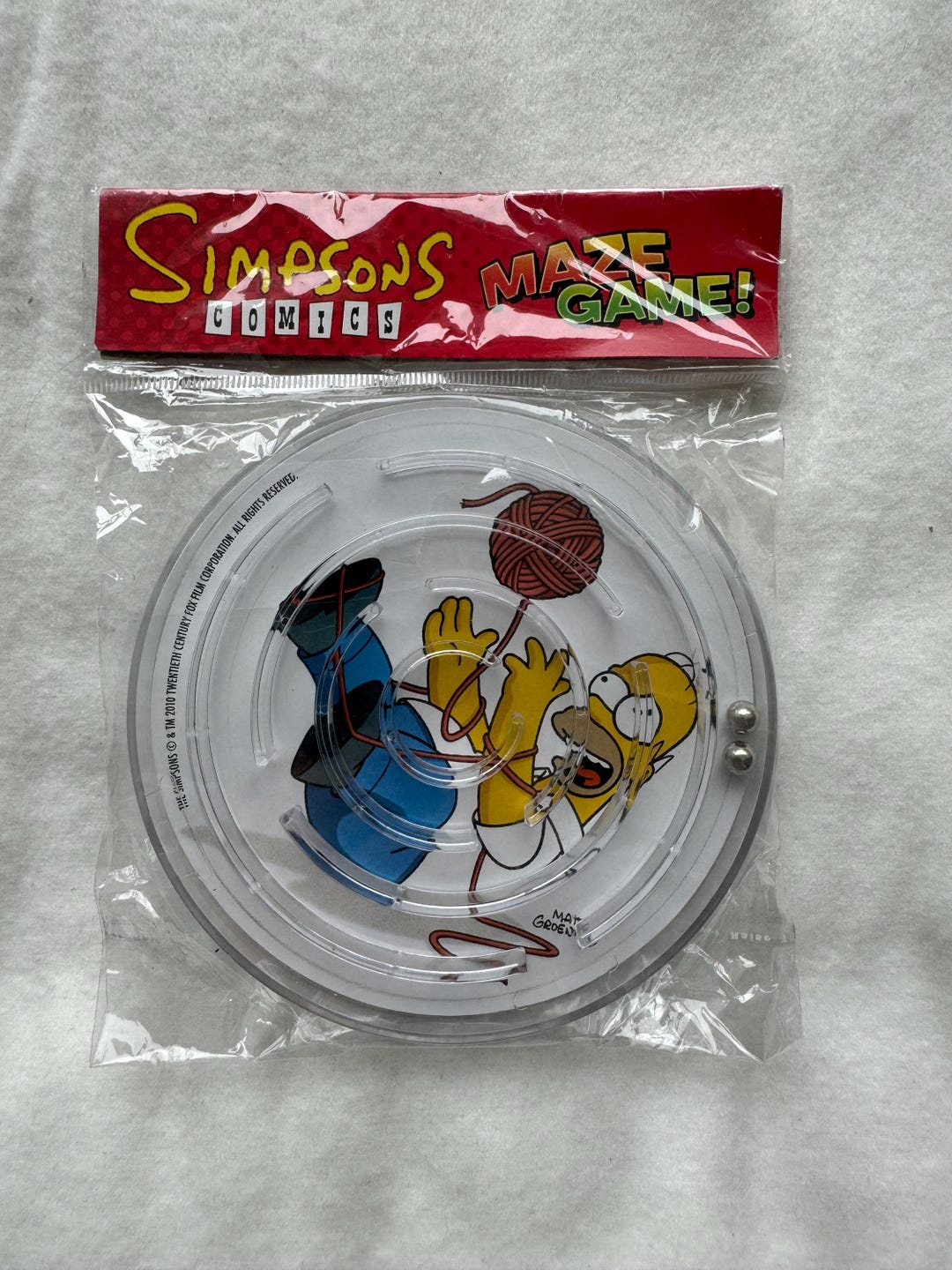Simpsons Comics Maze Game Rolling Ball Game Labyrinth New Damaged Pack ...
