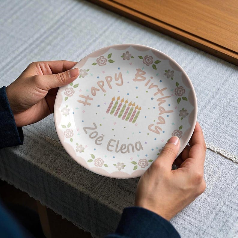 Personalized Birthday Plate, Personalized Ceramic Celebration Gift ...