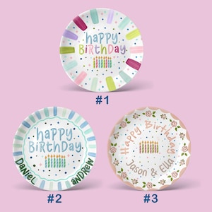 Personalized Birthday Plate, Personalized Ceramic Celebration Gift ...