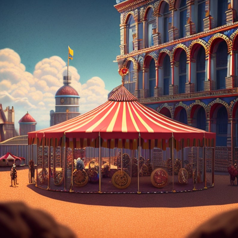 10 Circus Digital Background Paper Digital Paper Pack Vintage Circus ...