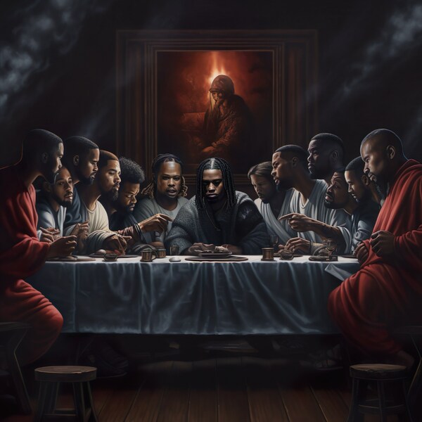 Black Last Supper - Etsy UK