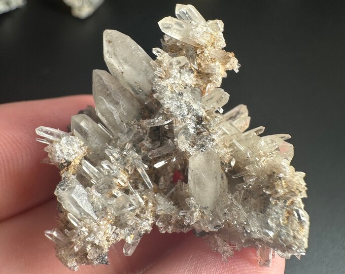 RARE Lattice Quartz, Parallel Quartz on Feldspar With Blue Inclusions ...