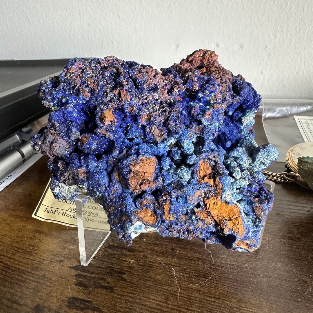 Azurite - Copper Queen Mine, Cochise County, Bisbee, Arizona - Fine ...