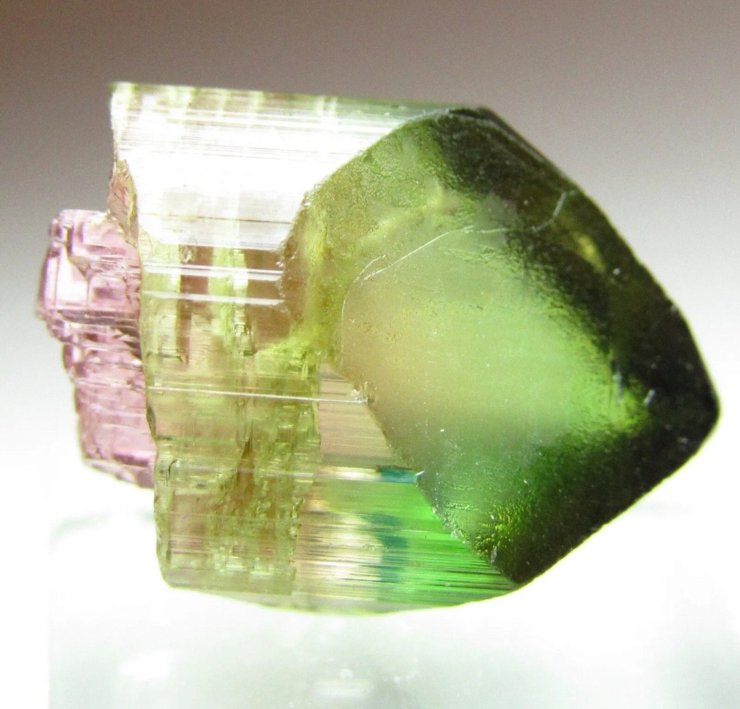 Gem Watermelon Tourmaline Scepter Crystal - Cat’s Eye - Aricanga ...