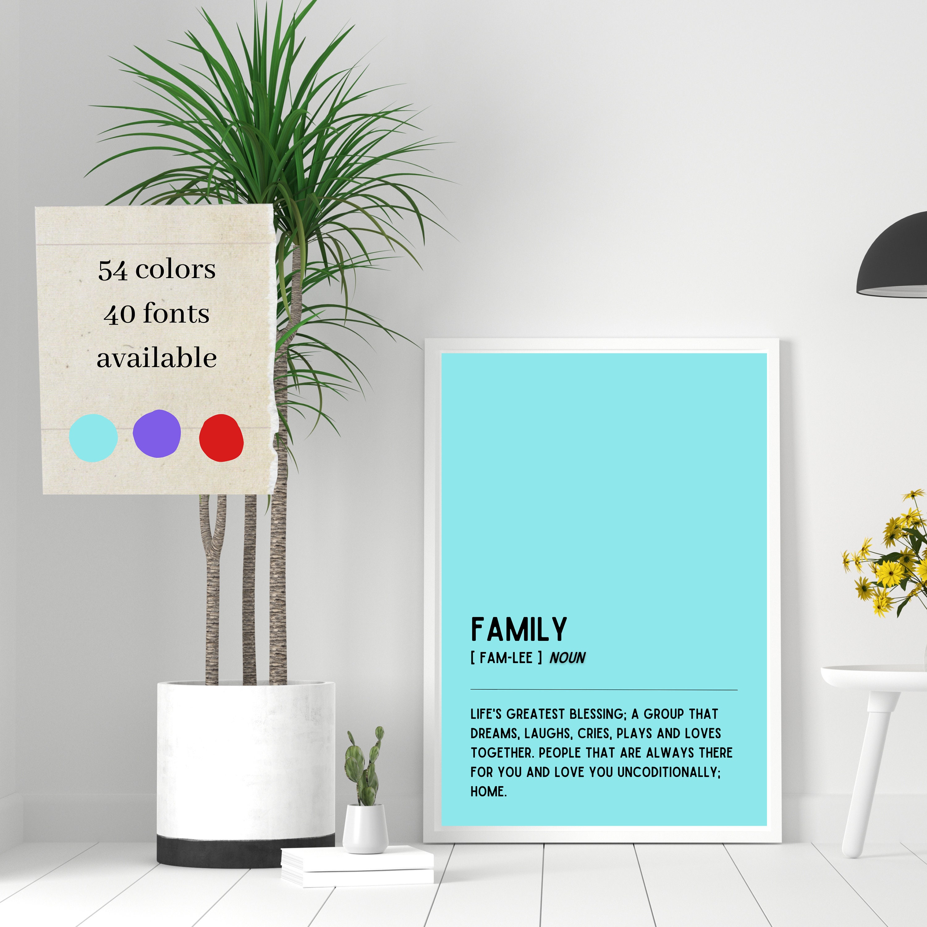 Digital Custom Definition Poster, Personalized Definition Wall Art ...