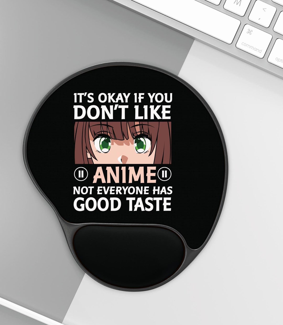 Stylish Anime Mouse Pad With Memory Foam Wrist Rest Ideal for Office ...