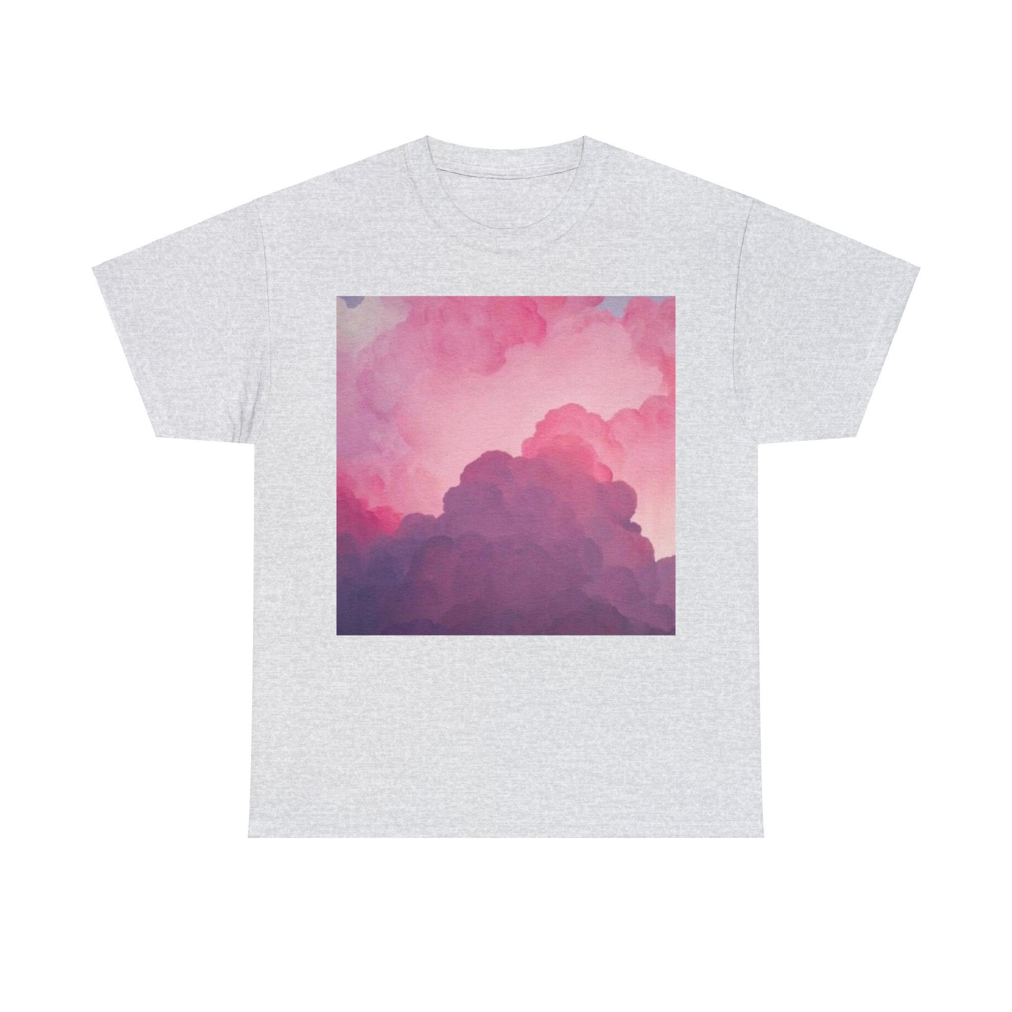 Pink and Purple Storm Clouds T-shirt - Unique Sky Design, Unisex Tee - Etsy