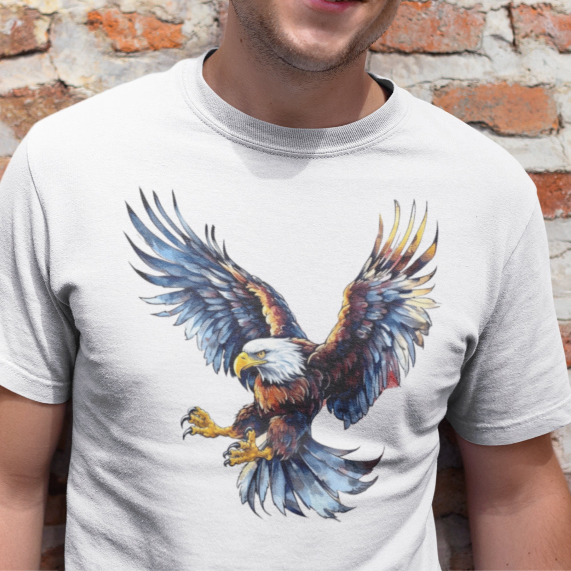 Majestic American Bald Eagle T-shirt | Swooping Eagle Tee | Patriotic ...