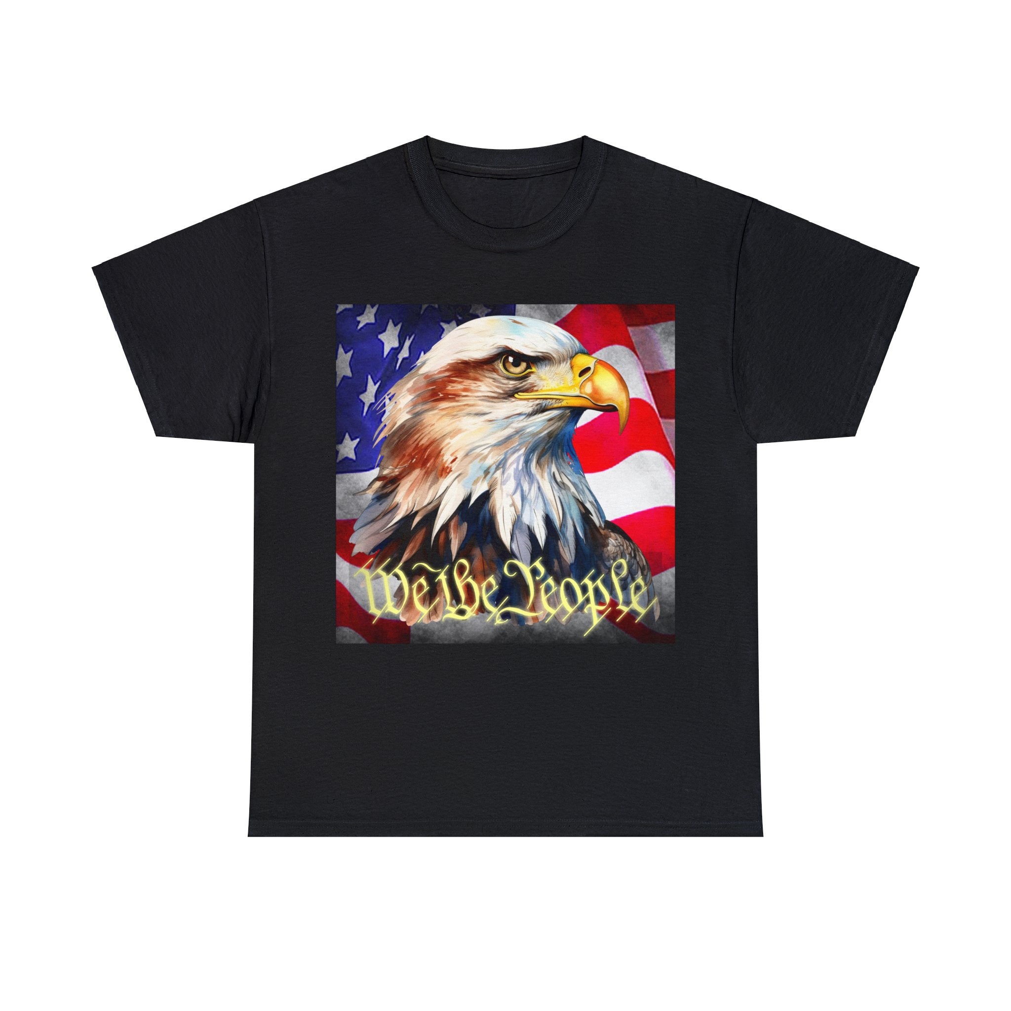 We the People With a Bold Eagle and an American Flag on a Unisex Heavy ...