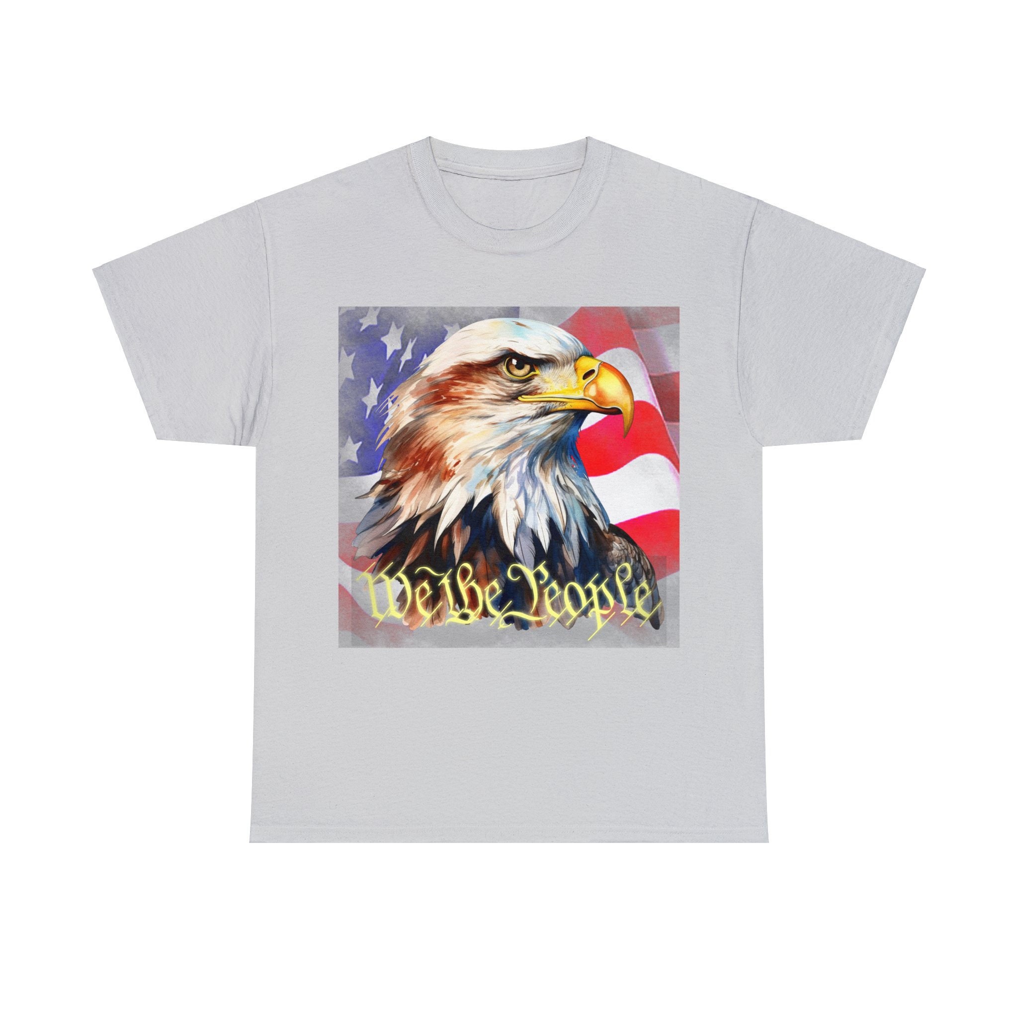 We the People With a Bold Eagle and an American Flag on a Unisex Heavy ...