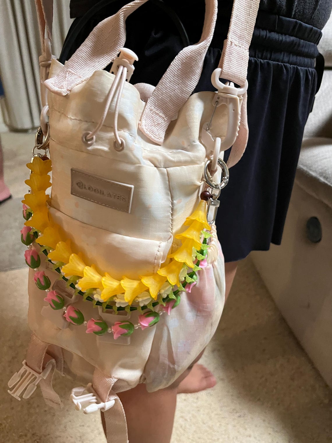 Puakenikeni-style Purse Lei, Hula Bag Charm, Pakalana Inspired Flower ...