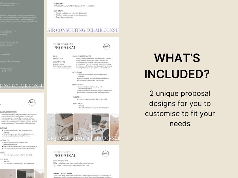 Professional One-page Business Proposal Template | Canva Template ...
