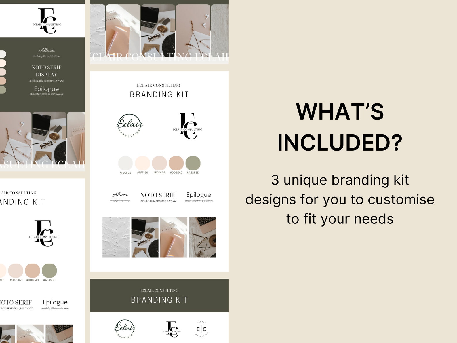 Complete Brand Kit Template for Canva | Digital Download | Editable ...