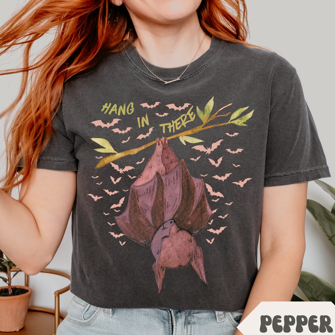 Bat Comfort Colors Shirt Bats Cottagecore Mental Health Clothing ...