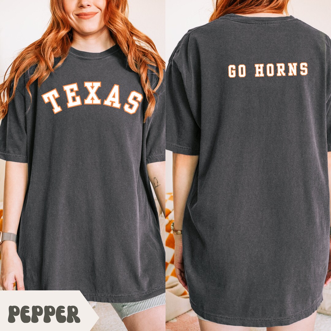 Texas Comfort Colors Shirt Unisex Game Day Tee Varsity College Student ...