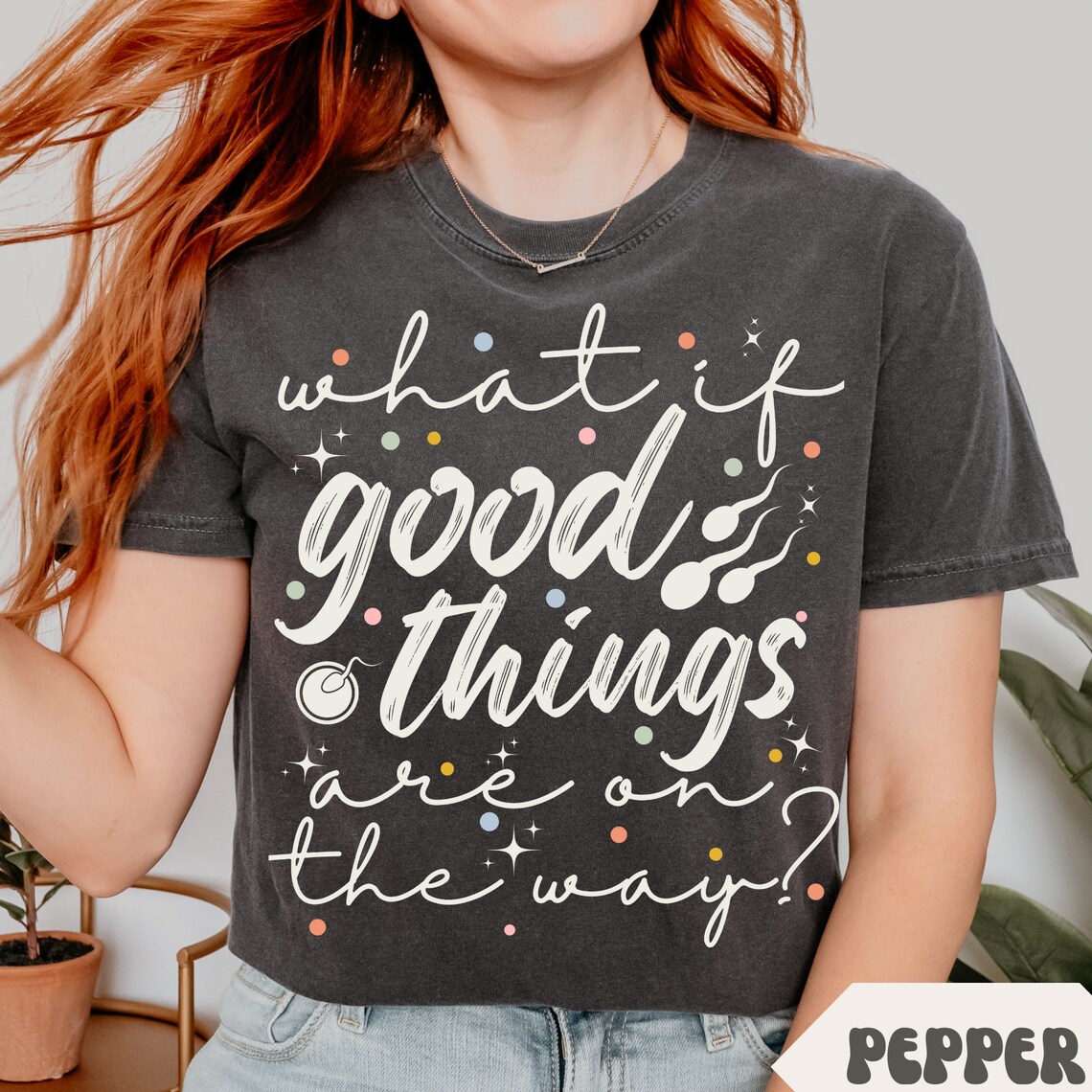 IVF Comfort Colors Shirt IUI Transfer Day Pregnancy Affirmations ...