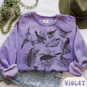 Bird Watcher Comfort Colors Sweatshirt Indie Birding Crewneck ...