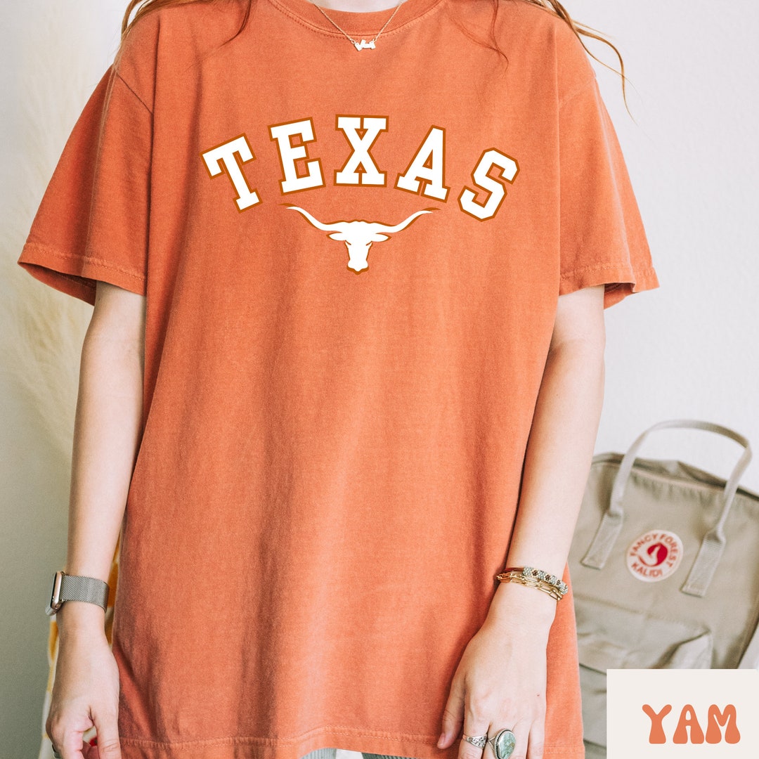 Texas Comfort Colors Shirt Go Longhorns Crewneck UT Fan Gift Game Day ...