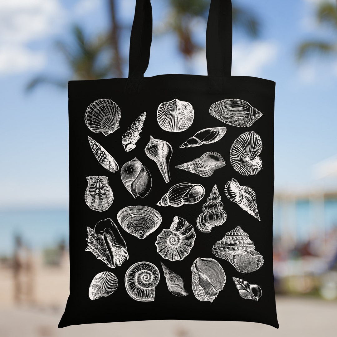 Coconut Girl Gift Seashell Tote Bag Sheller Gifts Beachy Vibes Seashell ...
