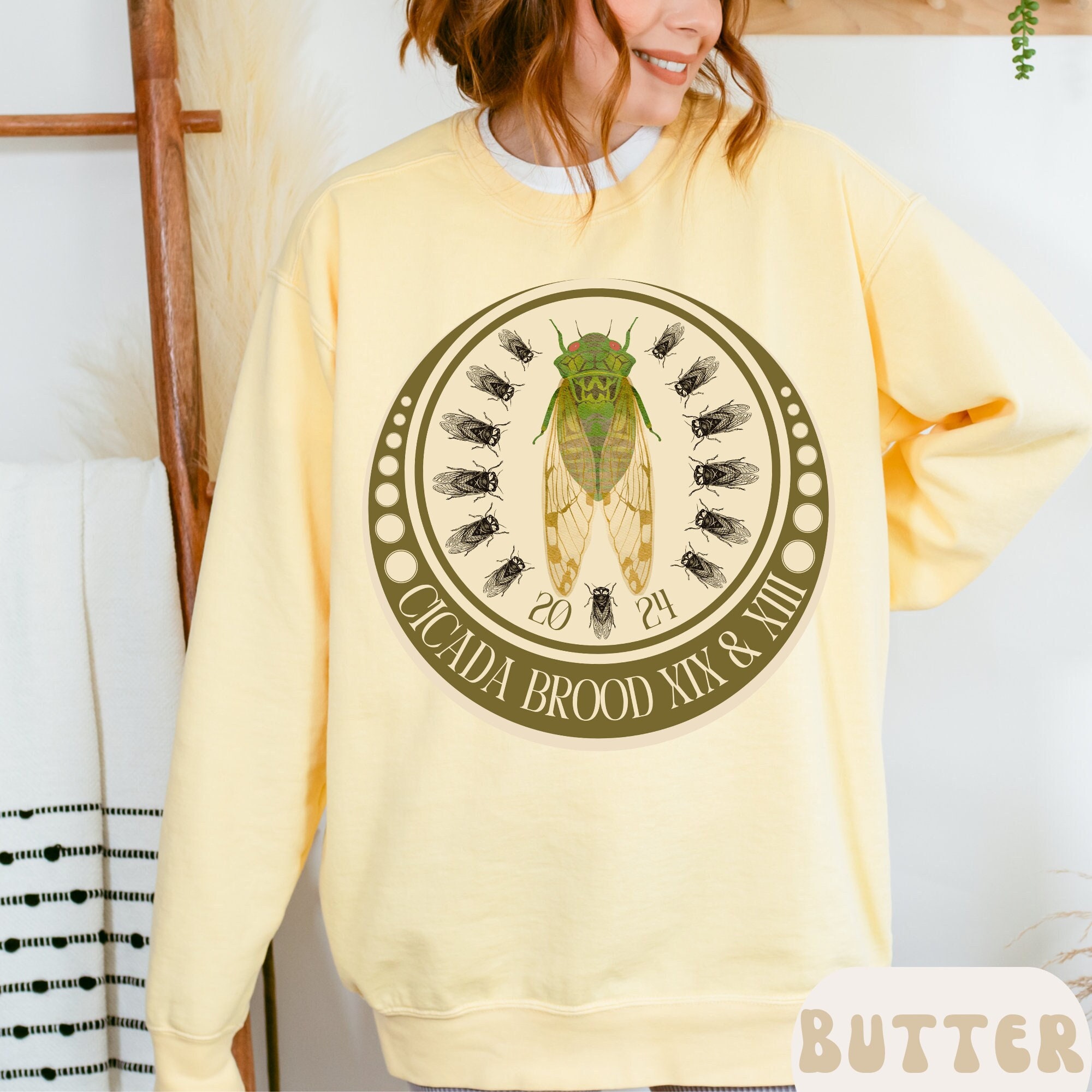 2024 Cicadas Sweatshirt Dark Academia Comfort Colors Year of the Cicada ...