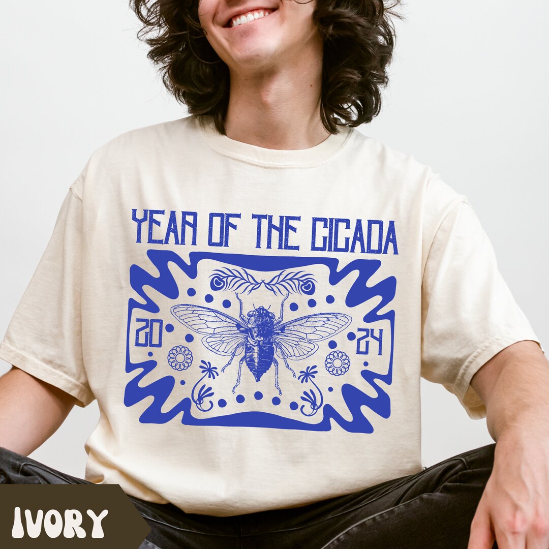 Cicada Comfort Colors Shirt 2024 Dark Academia Gifts Year of the Cicada ...