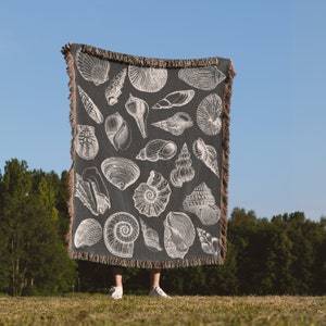 Beach Throw Coconut Girl Aesethic Seashell Collector Gift for Beach ...