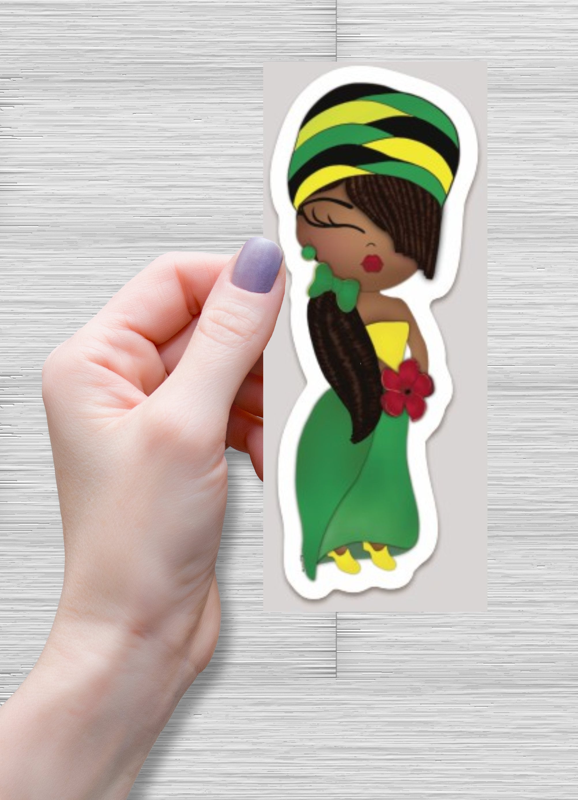 Jamaican Sticker | Jamaican Gyal | Caribbean Heritage | Sticker for ...