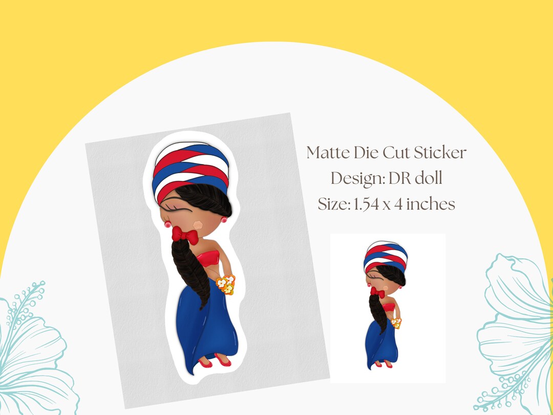 Dominicanita Sticker Dominican Republic Sticker Hispanic - Etsy