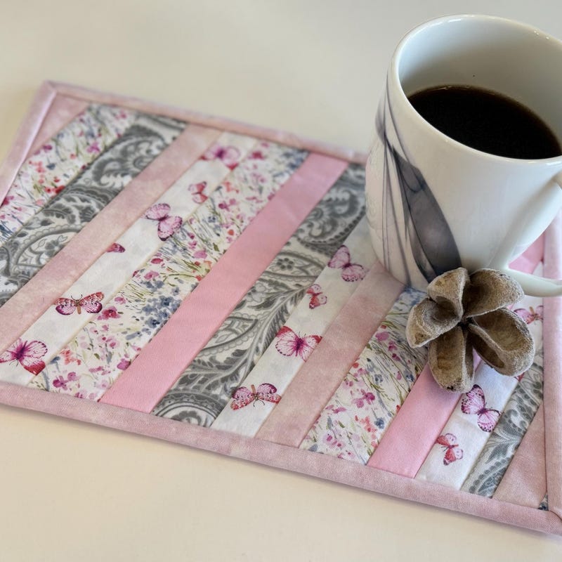 Quilted Mug Rug - Etsy