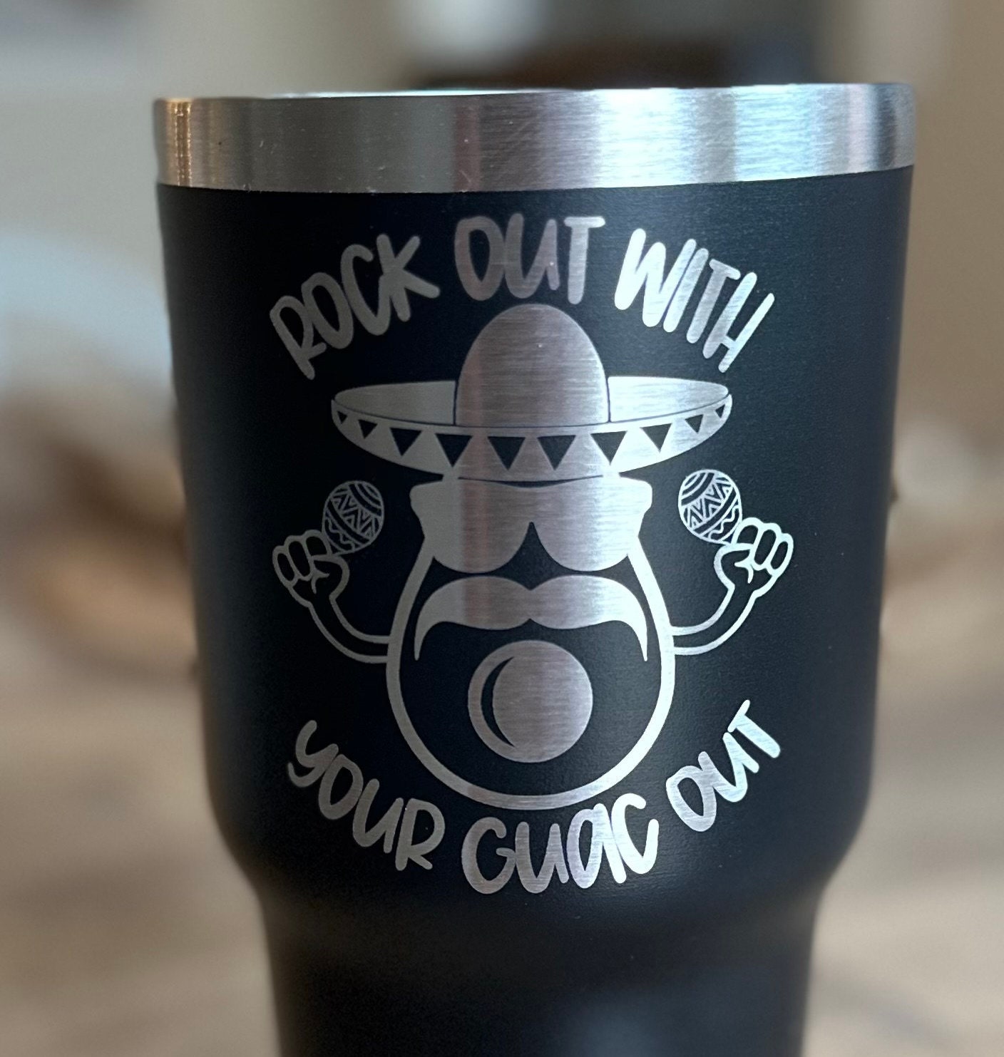 Rock Out With Your Guac Out. SVG File Lightburn File Fun - Etsy