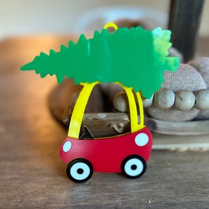 Little Tikes Cozy Coupe Christmas Tree Ornament. SVG and Lightburn File ...