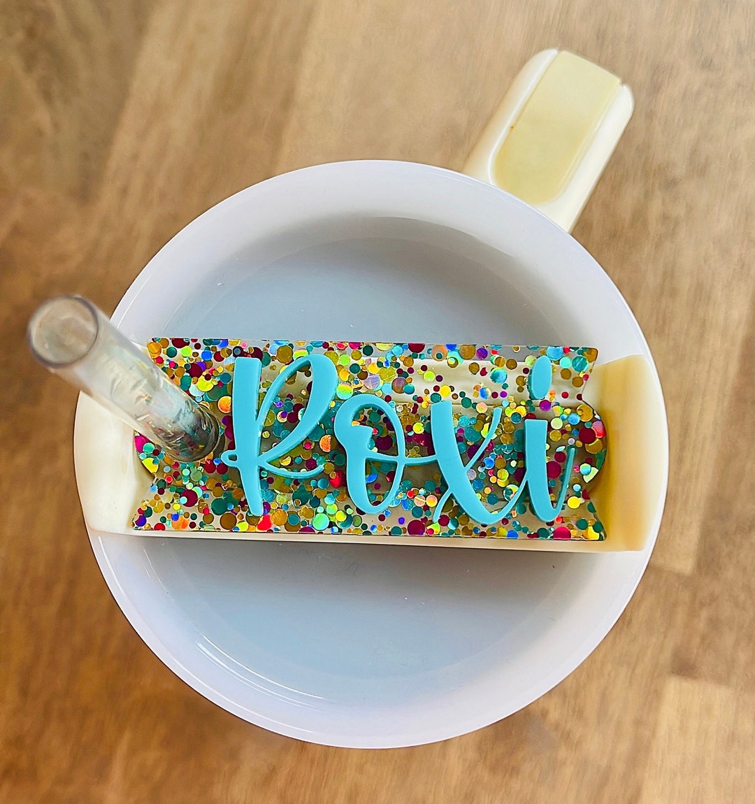 Personalized Tumbler Name Tag, 30 Oz or 40 Oz Tumbler Plate Topper for ...