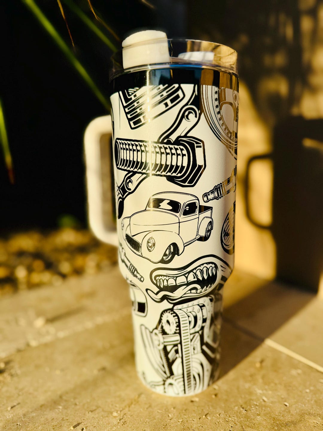 Hot Rod, Street Rod, Rat Rod Themed Seamless Wrap Digital File. Digital ...