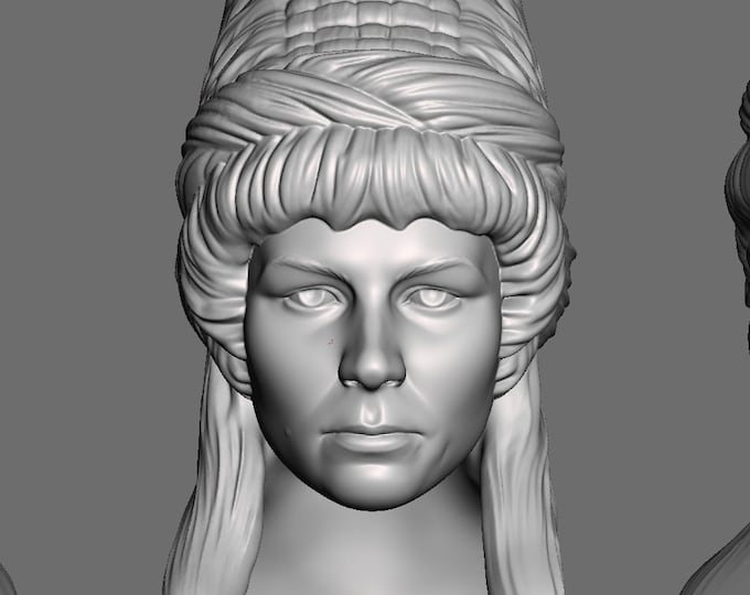 Go-go Custom 3D Printed Head for 1/9th Scale (aka 8 Inch) Action Figure ...