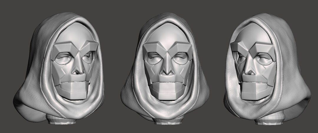 Klytus Custom 3D Printed Head for 1/9th Scale (aka 8 Inch) Action ...