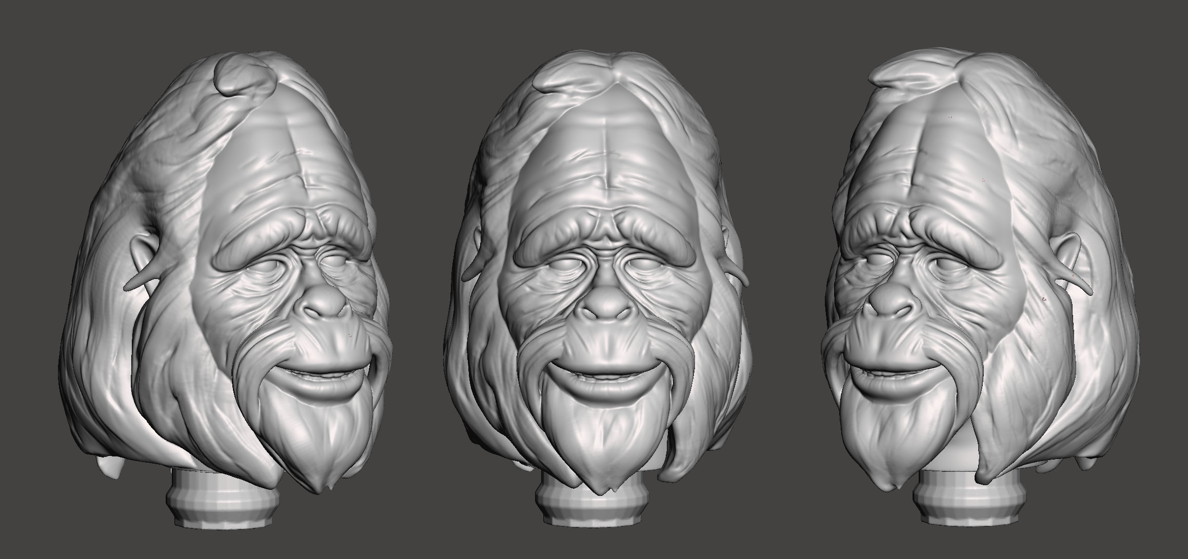 Bigfoot Custom 8 1/9th Scale 3D Printed Head - Etsy